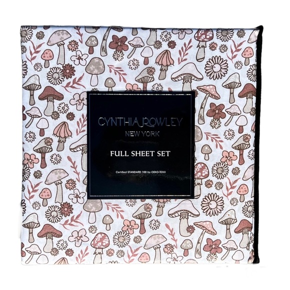 Cynthia Rowley | Bedding | Cynthia Rowley Full Sheet Set Mushroom ...